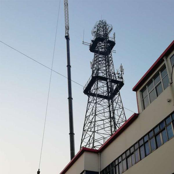 Hot Dip Galvanized 4 legged Angular Steel Microwave Antenna Communication Tower - FH-002 - FH ...