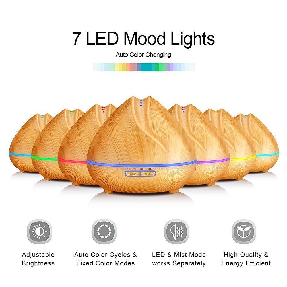 Made In USA 400ml Real Bamboo Essential Oil Diffuser - HH-1701 ...