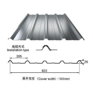 Corrugated Roof-plate - LDW-205-820 - longshida (China Manufacturer ...