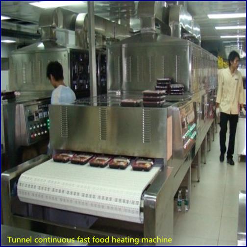 Continuous Microwave Fast Food Heating Machine Ready Meal Heating Oven ...