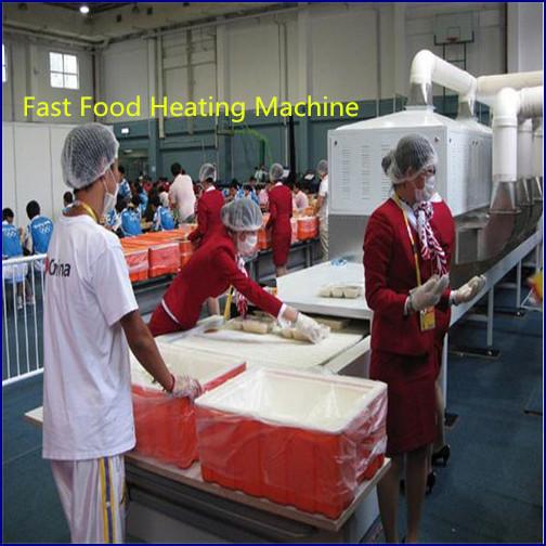 Continuous Microwave Fast Food Heating Machine Ready Meal Heating Oven ...