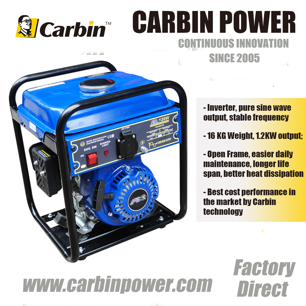 1KW Smart Inverter Gasoline Generator - 1200i - Carbin/OEM (China ...