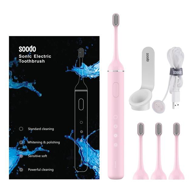 Sakura Pink Electric Toothbrush For Girls - SD01-PINK - soodo (China ...