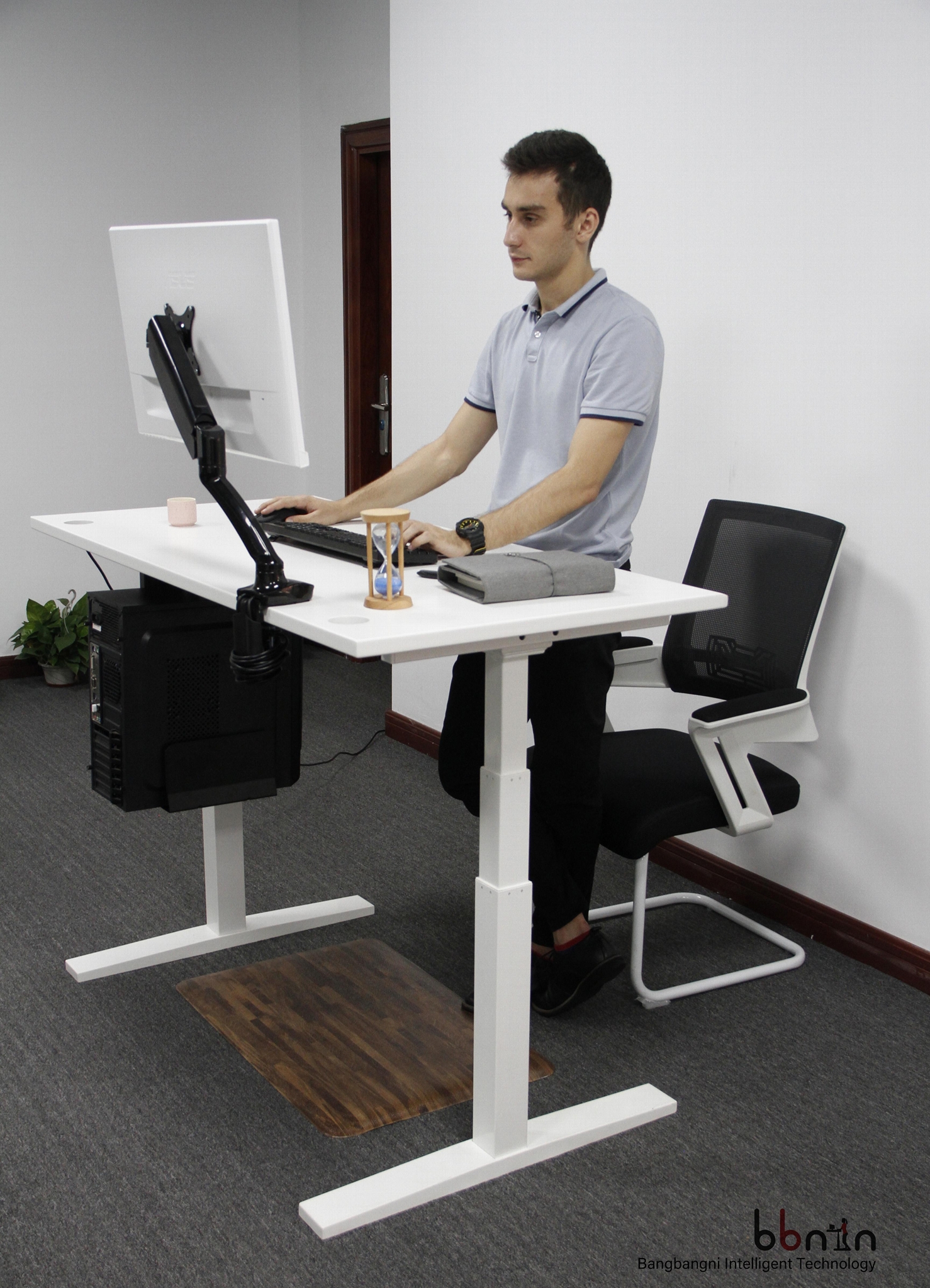 Ergonomic height adjustable office desk - BBN21A - Bangbangni ...