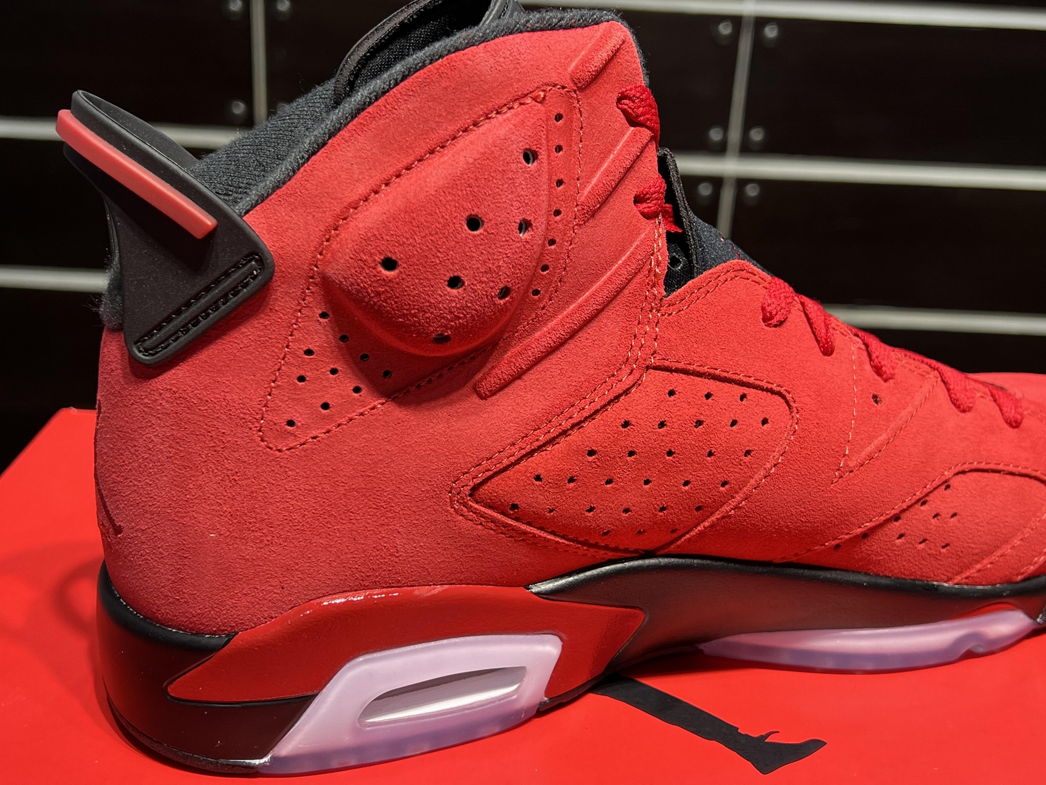 Air Jordan 6 Toro Varsity Red/Black6Red suede basketball shoes (China ...