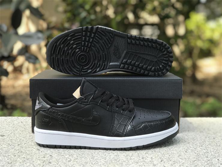 SHOES Air Jordan 1 Low Golf “Black Croc DD9315-003 sport SHOES - AJ1 ...