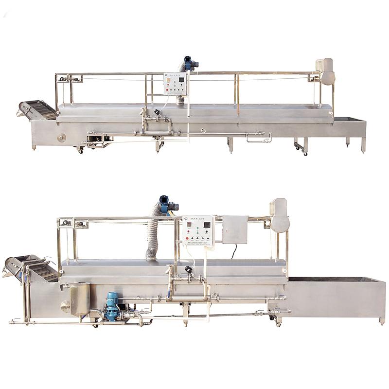 Semi automatic professional continuous food boiling cooking line ...