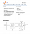 4路ADC ES7210 - 顺芯 (中国 广东省 贸易商) - 集成电路 - 电子元器件 产品 「自助贸易」