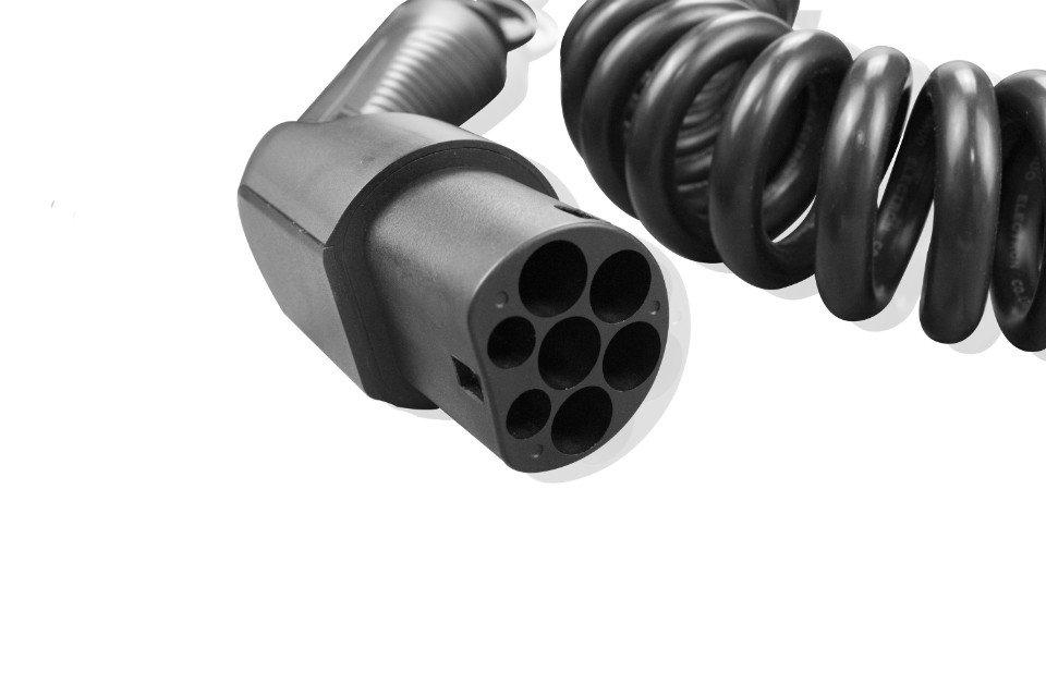 16A Three Phase IEC 62196-2 EV Charging Cable with 5m Black TUV Cord ...