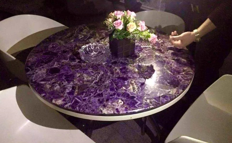 purple fluorite amethyst slab - Yuanzhen (China Manufacturer ...