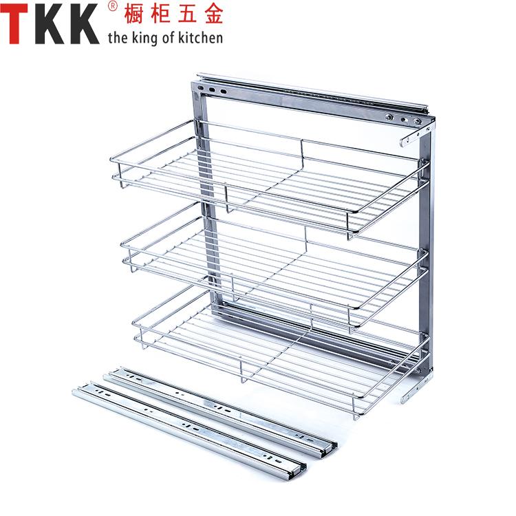 Normal slide side pull out narrow kitchen wire rack & Cabinet wire