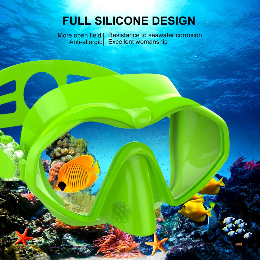 Dive Mask Large Vision Snorkeling Lens Glasses for Adults and Children ...