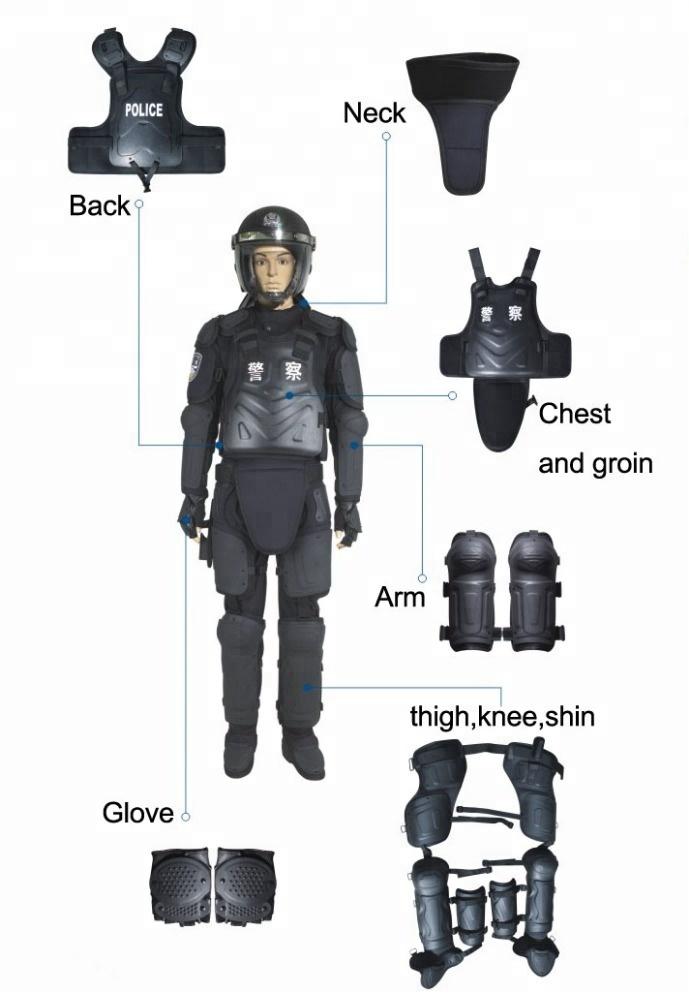 crowd control anti-riot suit full body armor suit - FBF-B-HH102 - HAAQ ...