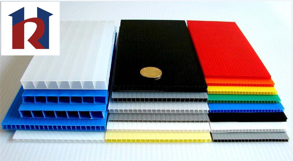New design eco-friendly colorful Polypropylene corrugated sheet ...