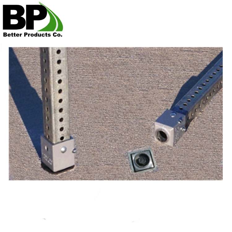 Perforated steel square sign posts with 12 gauge tube thickness - BP ...