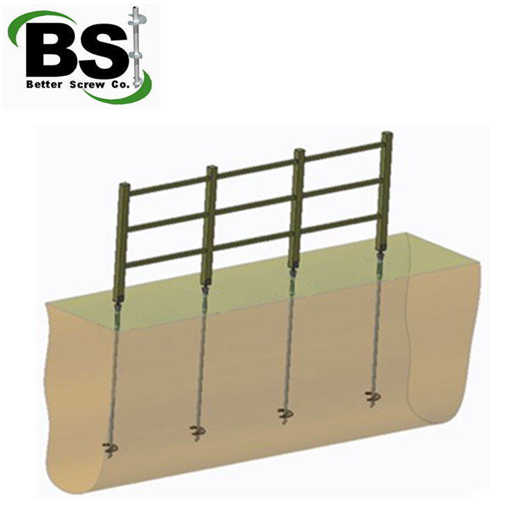 Round helical piers or anchors for export - BS-0001 - BS (China ...