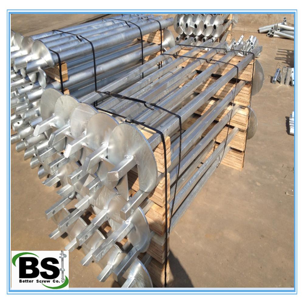 Solid Square Shaft Helical Piles - BS (China Manufacturer) - Shaft ...