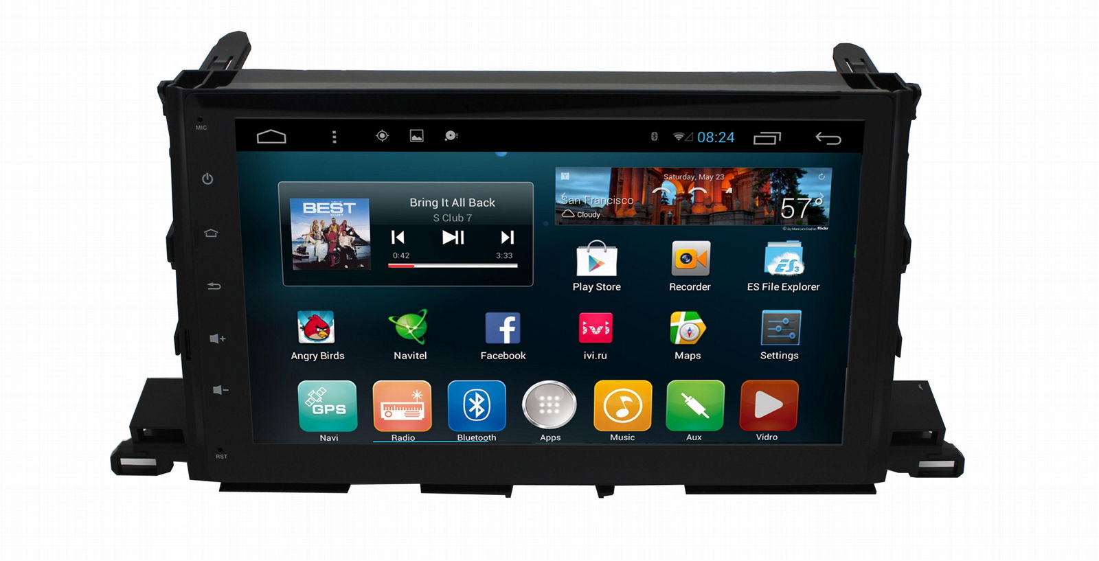 Octa core android car gps for toyota Highlander 2015 2016 - A-1004 ...