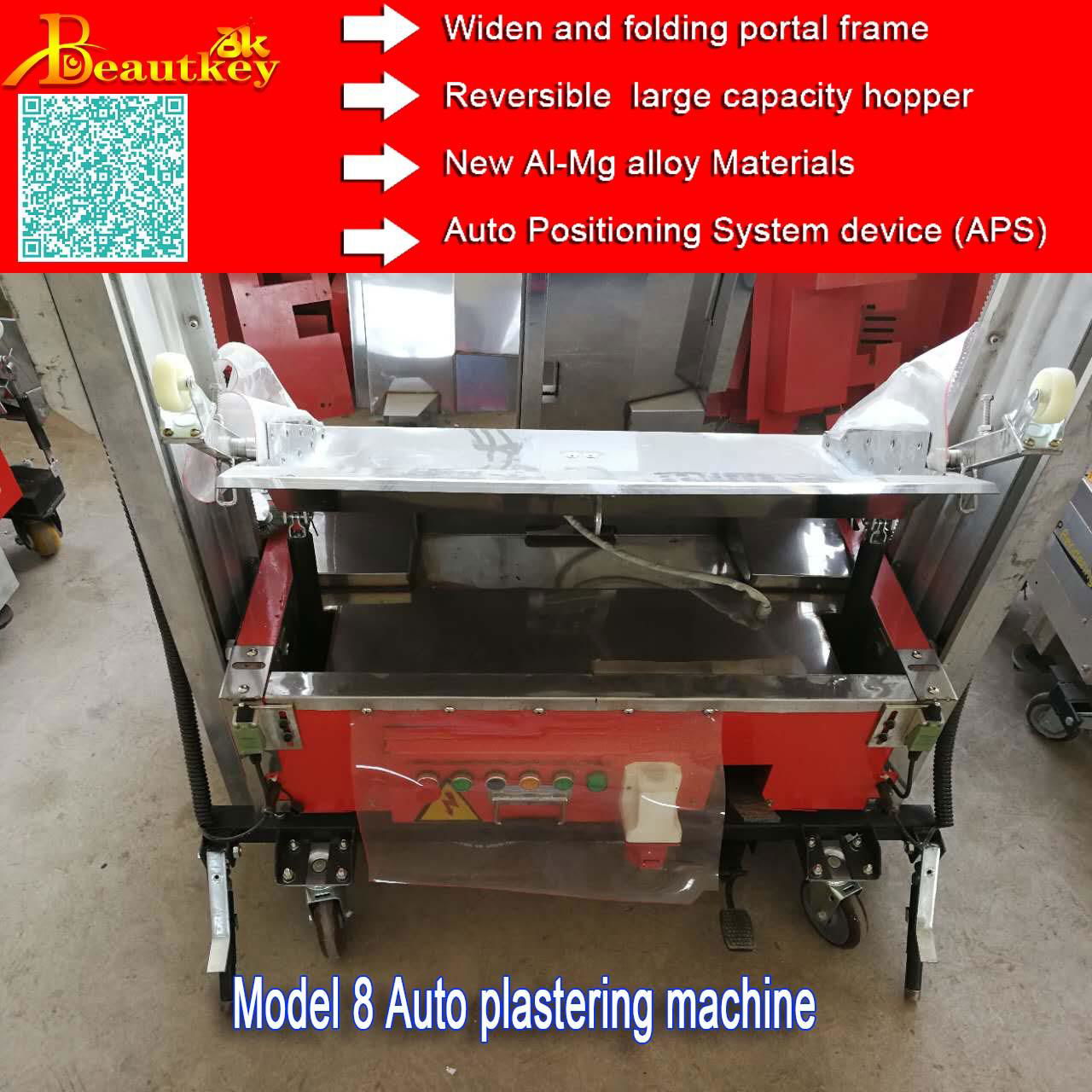 Auto plastering machine price for Interior wall - BK800-8A - Beautkey ...