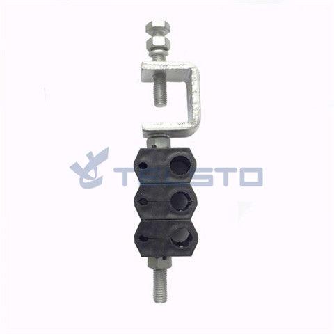 Optic fiber clamp for fiber cable power cable double type 6 holes - TEL ...