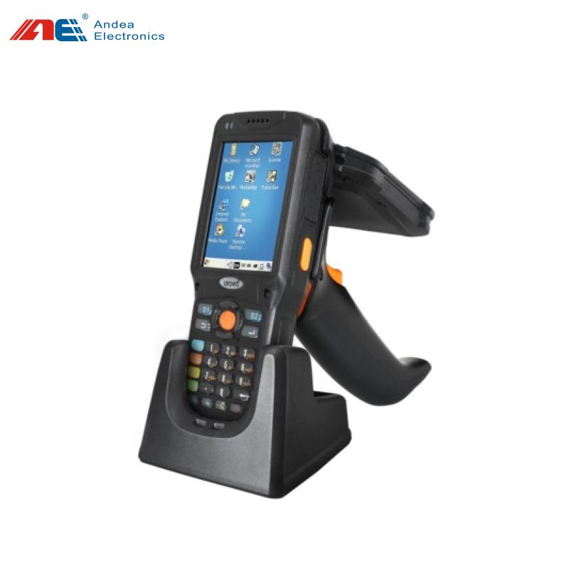 Android OS hf handheld rfid reader with barcode QR code scanner ...