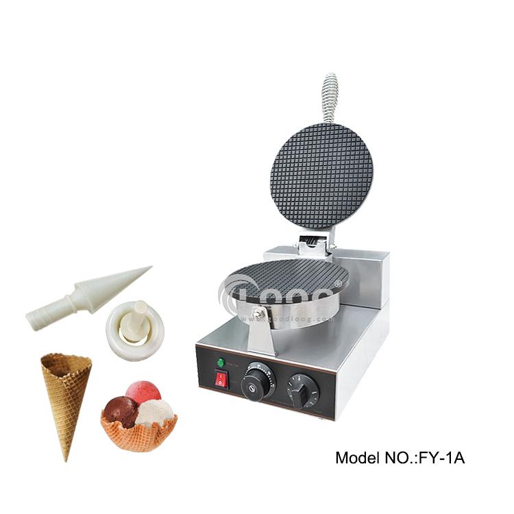 Kitchen equipment electric waffle cone machine commercial ice cream ...
