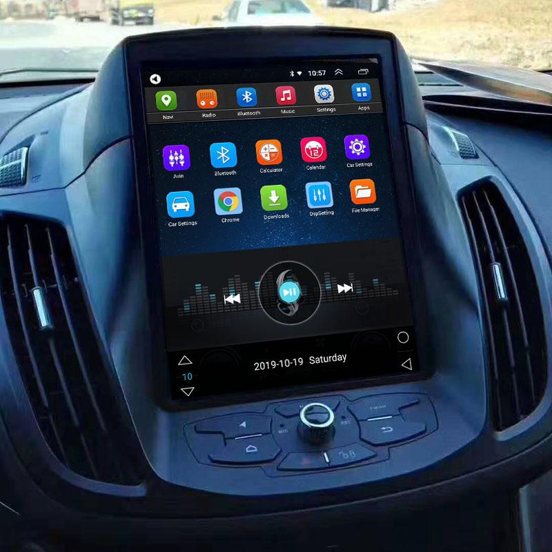 In Dash Vertical Screen 10.4 Inch Android Head Unit For Ford Kuga 2013 ...