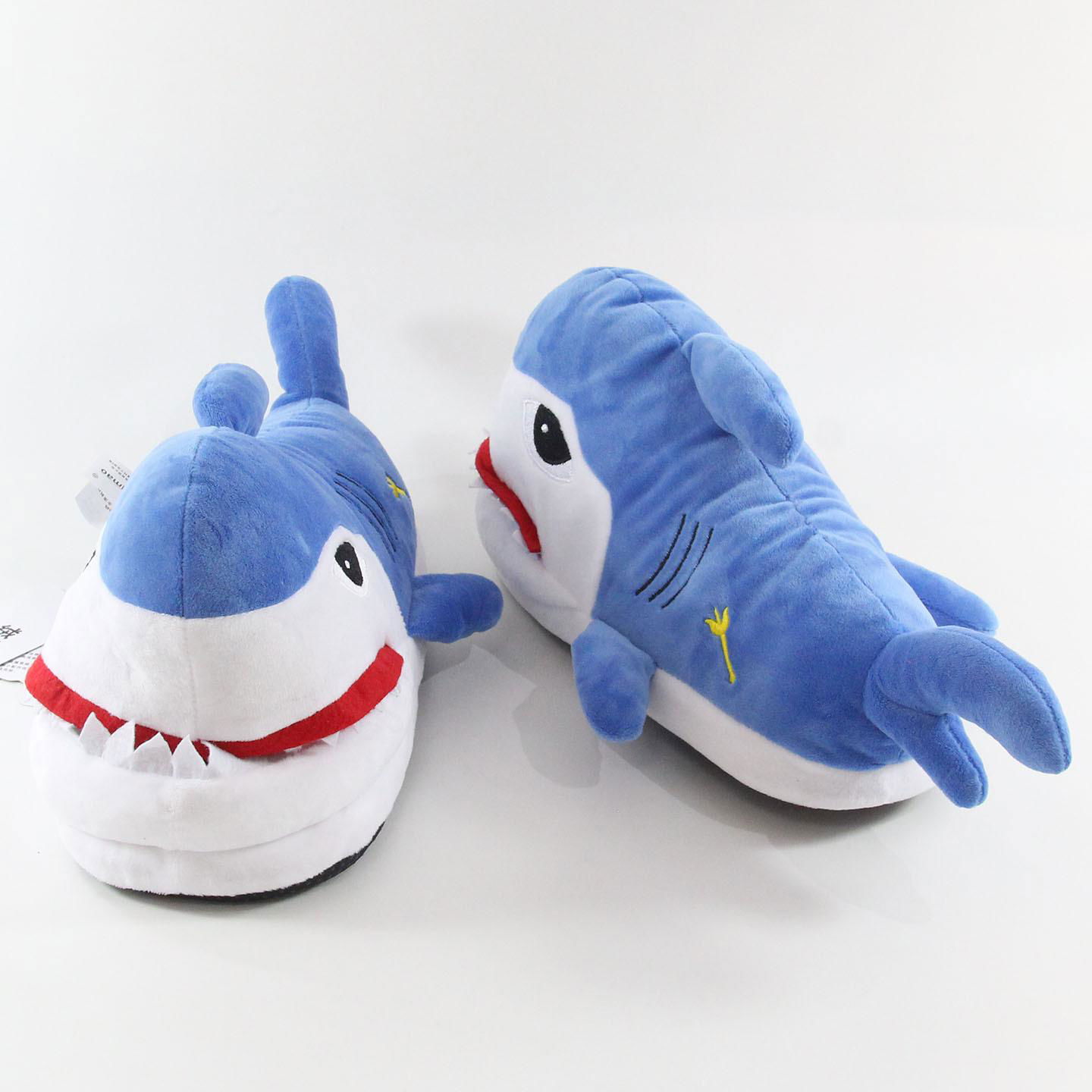 Custom Fuzzy Shark Slippers,super soft animal slippers,Cartoon Slippers ...