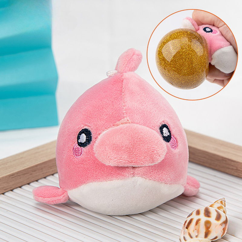 Squeeze Squishy Ball with Soft Plush Cover, Squeezy plushies,sensory ...