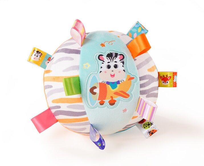 Educational toy plush rattle ball tinkle crinkle soft activity ball ...
