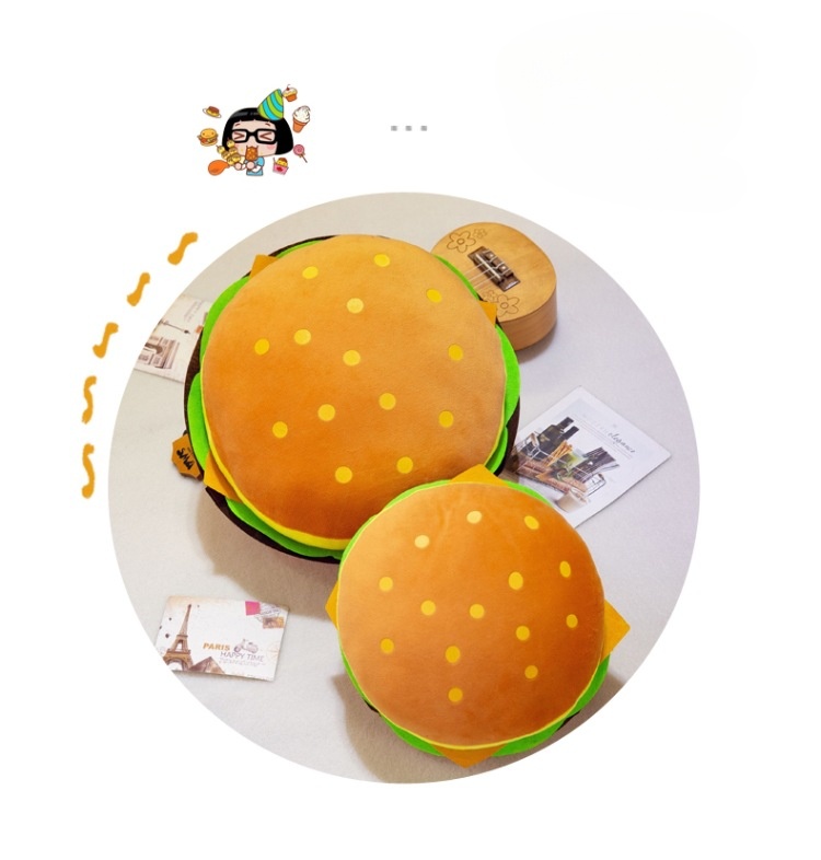 Giant Hamburger Plush toys Burger Plush pillow hamburger cushion ...
