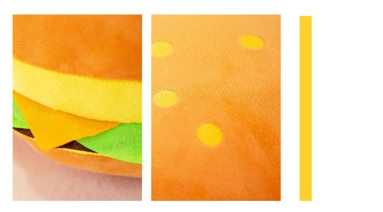 Giant Hamburger Plush toys Burger Plush pillow hamburger cushion ...