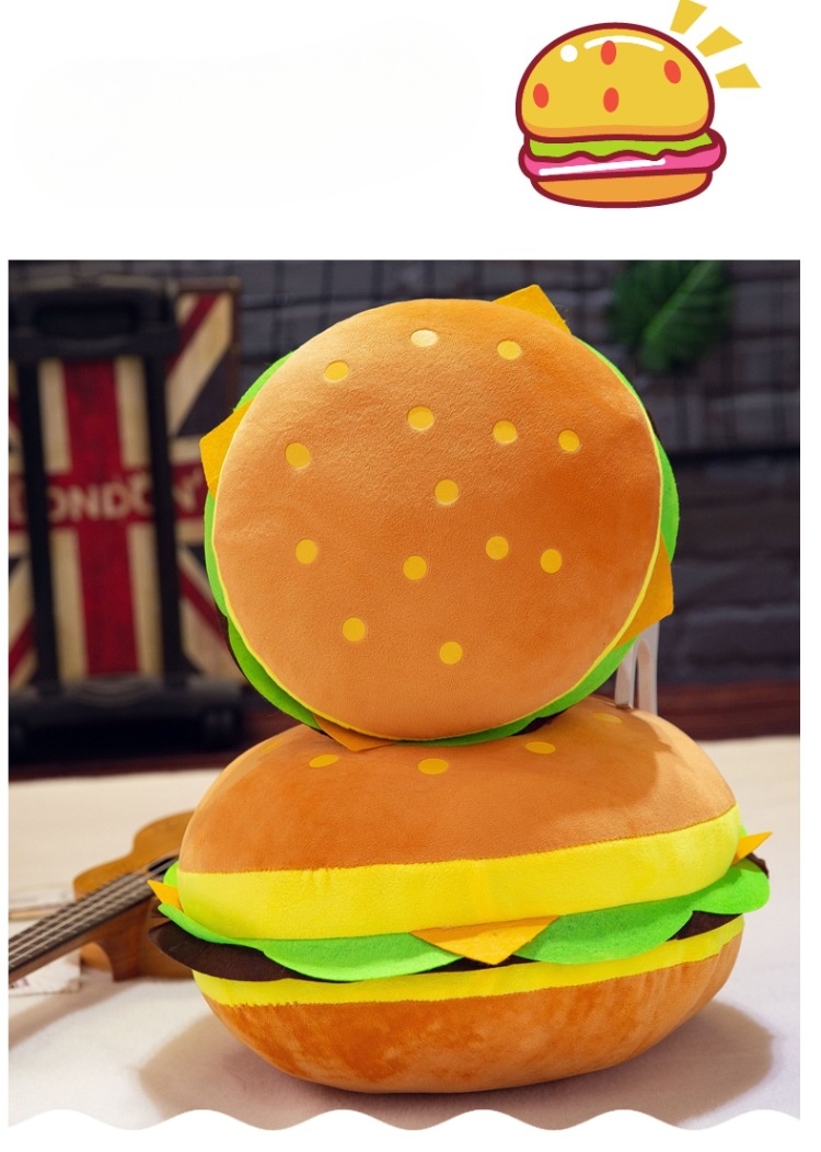 Giant Hamburger Plush toys Burger Plush pillow hamburger cushion ...