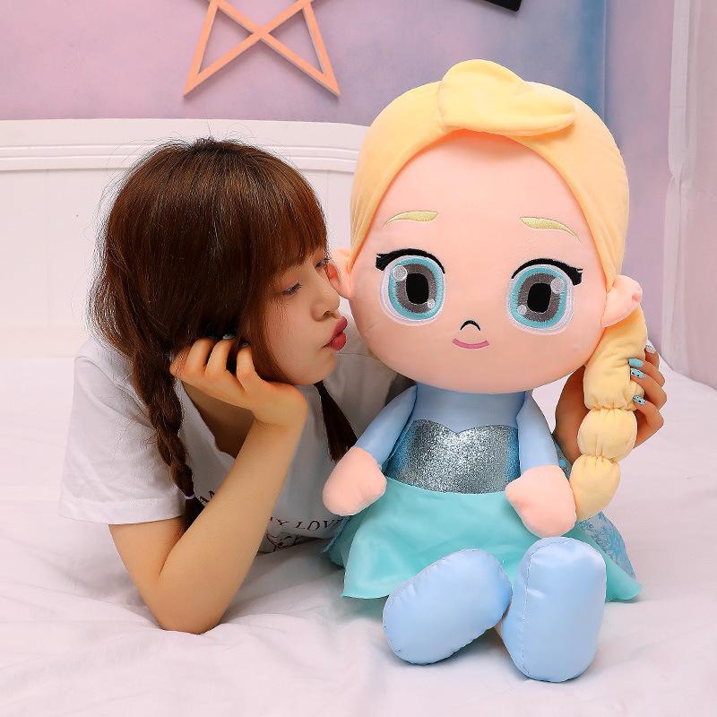 Frozen Elsa Anna plush doll Disney queen Anna doll Elsa plush action ...