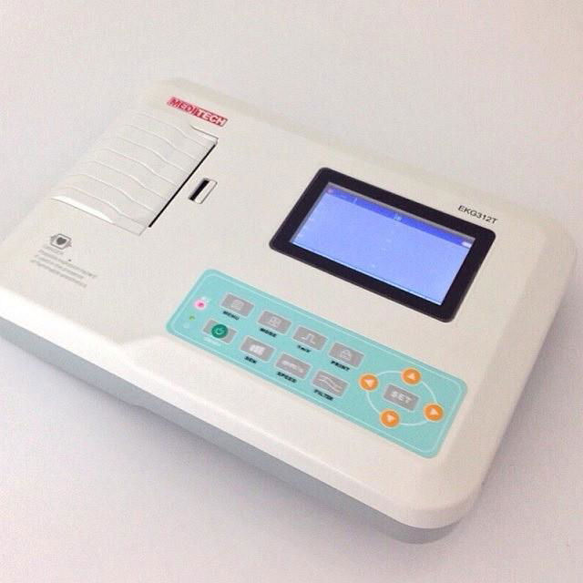 Meditech 312t EKG Three Channel 12 Lead ECG EKG Machine - EKG312T ...