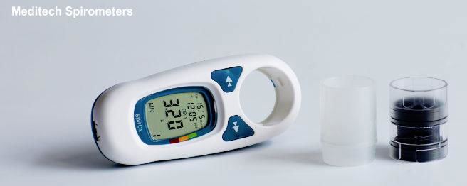 Meditech Handheld Lung Spirometer Spirox-P with Wireless Bluetooth ...