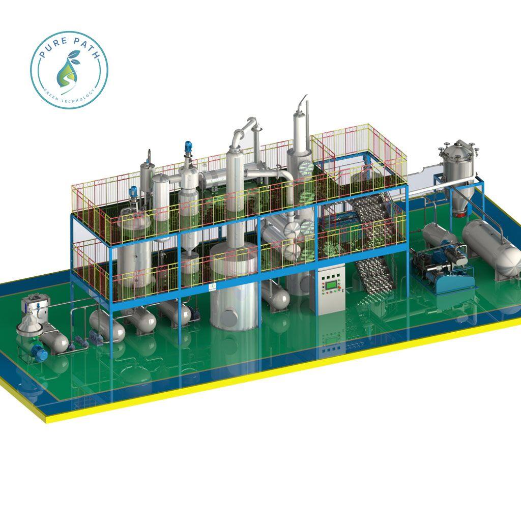 DCS/PLC Control Waste Oil Refinery equipments With ASTM Standard - PPGT ...
