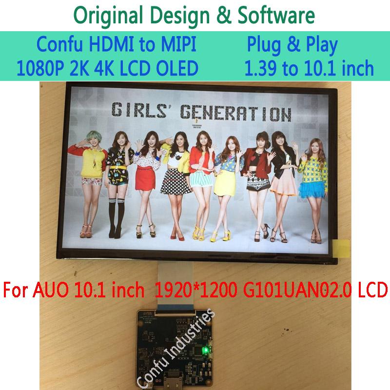 Confu HDMI to MIPI DSI Driver Board for AUO 10.1 inch 1920*1200 G101UAN02.0 LCD - AUO G101UAN02 ...