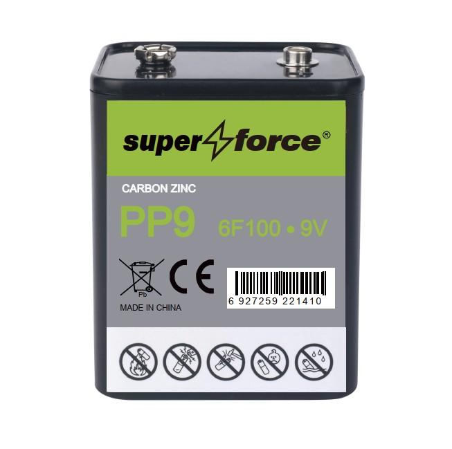 PP9 6F100 9V BATTERY - SUPERFORCE (China Manufacturer) - Battery ...