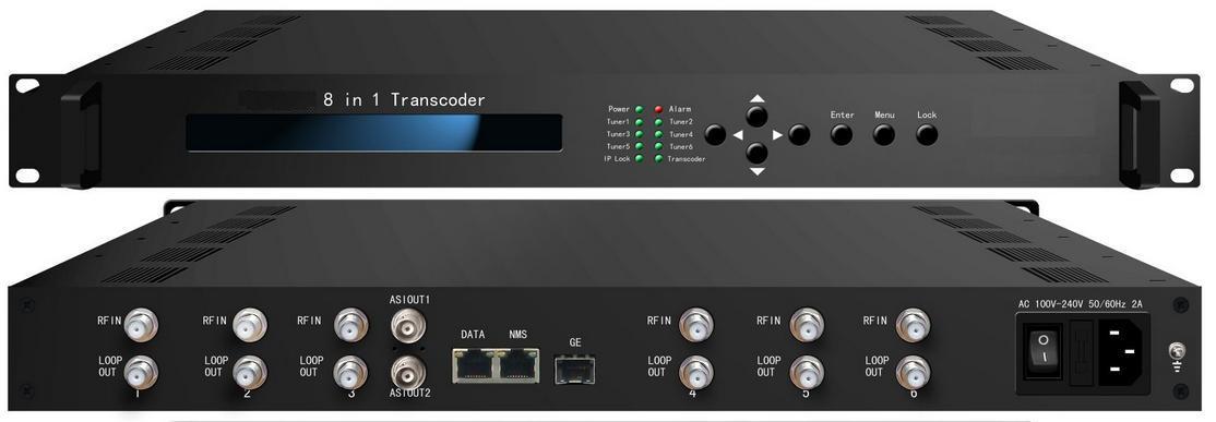 6 * (DVB-S/S2/C/T/ISDB-T/ATSC) Tuners 8 IN 1 Transcoder - STT-5000 ...
