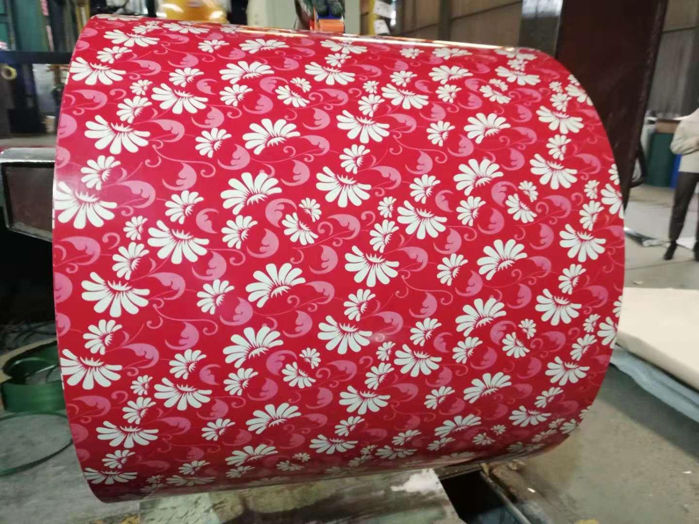 PPGI galvanized steel coils with flower design - Zayi (China ...