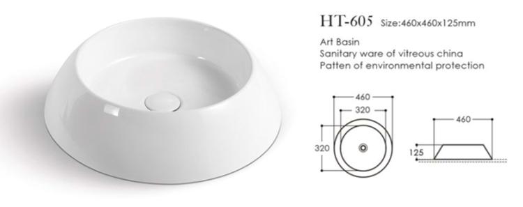 Sanitary Ware Bathroom Art Hand Wash Basin - HT-605 - MOPO (China ...