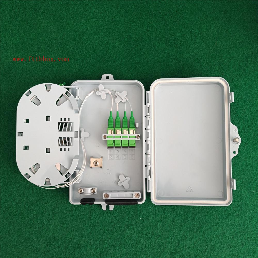 Outdoor wall mount 2 4 6 core SC port ftth fiber access terminal box ...