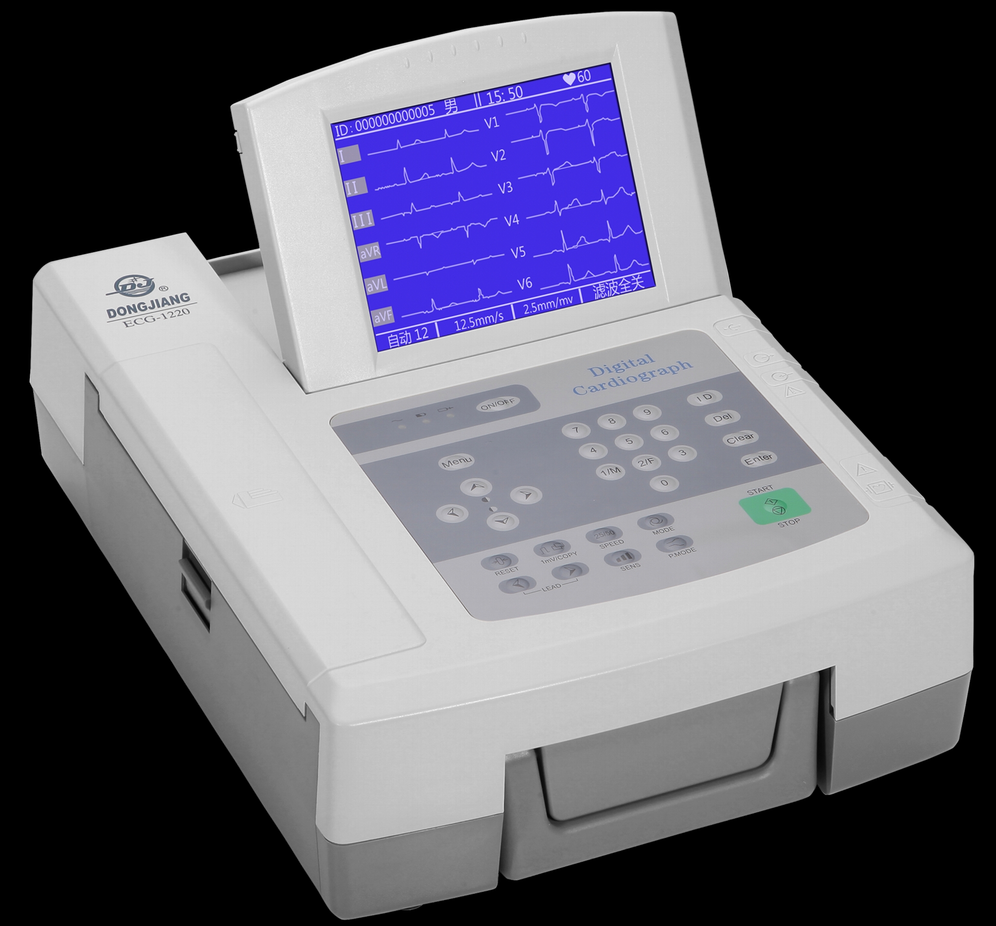 12 Channel ECG Machine - ECG-1220 - DONGJIANG (China Manufacturer ...