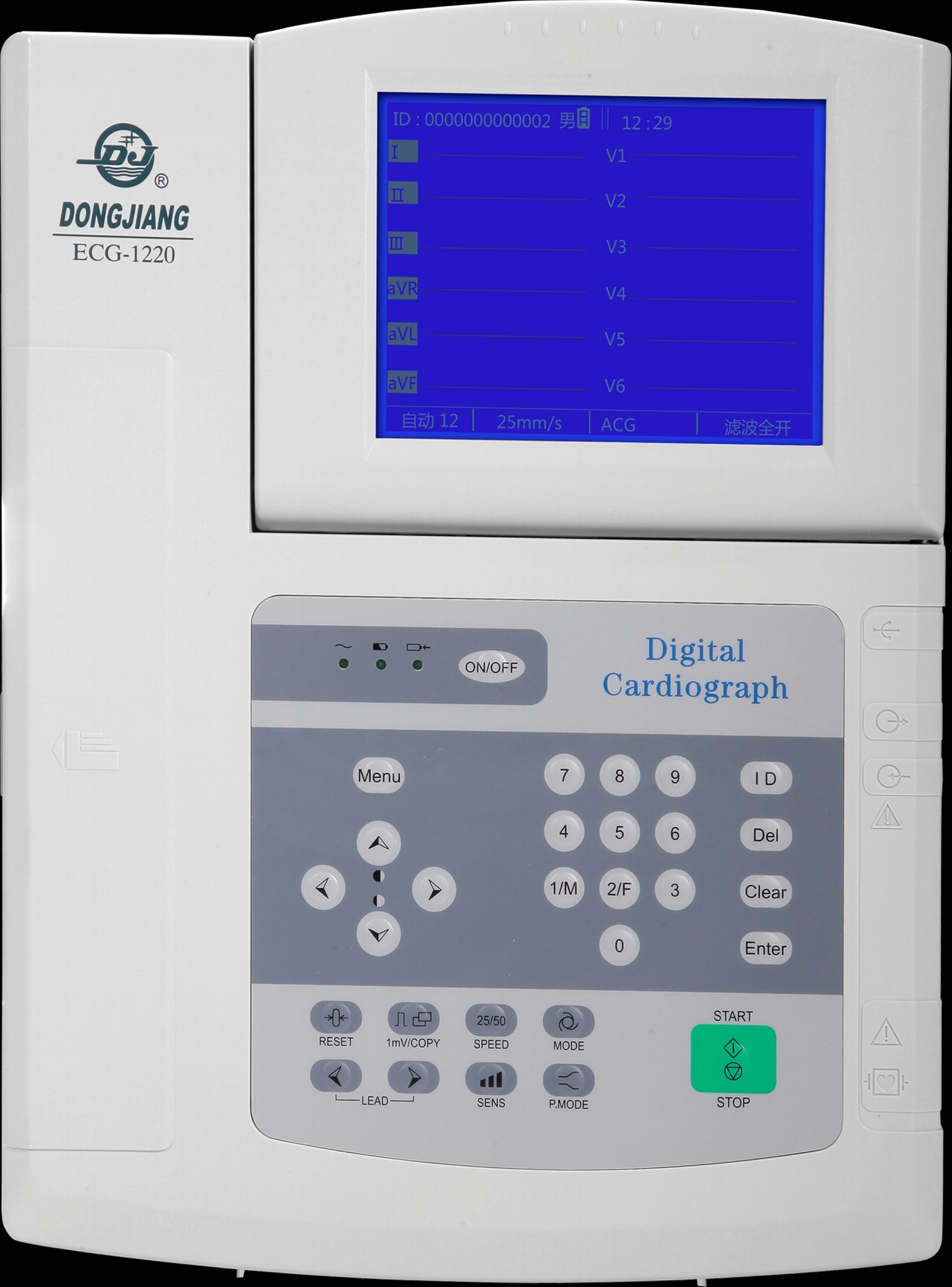 12 Channel ECG Machine - ECG-1220 - DONGJIANG (China Manufacturer ...