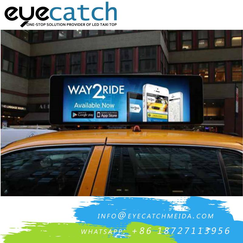 high resolution double sided p4 taxi top screen - p4 taxi screen ...