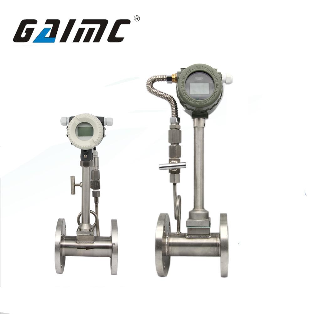 GVF100 Digital RS485 propane biogas steam vortex air flow meter price - GAIMC (China ...