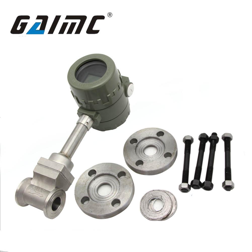 GVF100 Digital RS485 propane biogas steam vortex air flow meter price - GAIMC (China ...