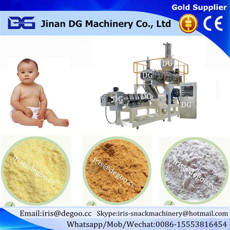 Nutritional extruded baby rice powder production line - DG75-II DG90-II ...