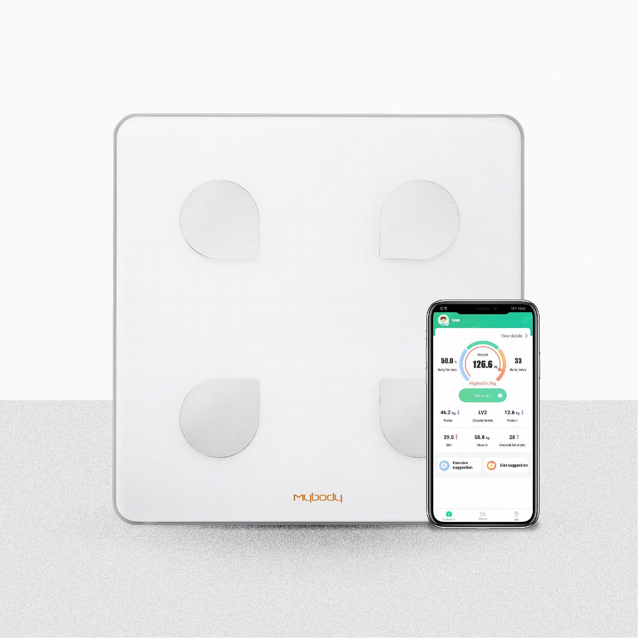 Bluetooth body composition analysis scale household - H1 - Bodivis ...